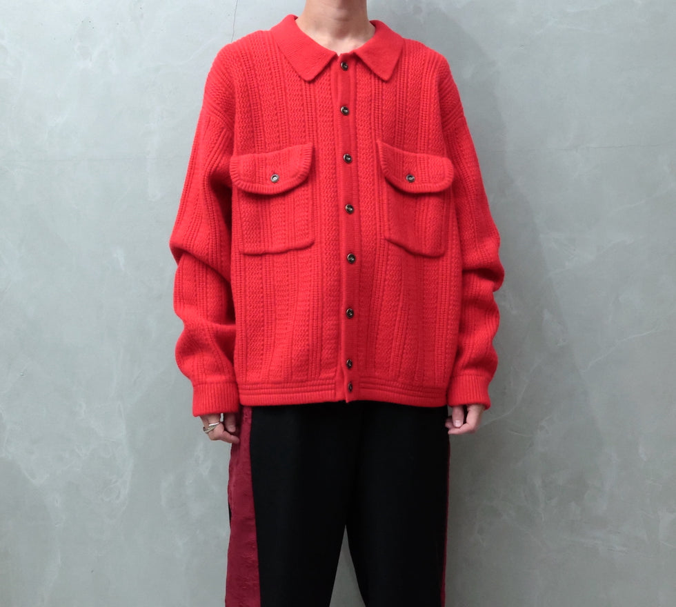 crepuscule 「Rib Pattern Knit Jacket / Red」*Exclusive – SISTER