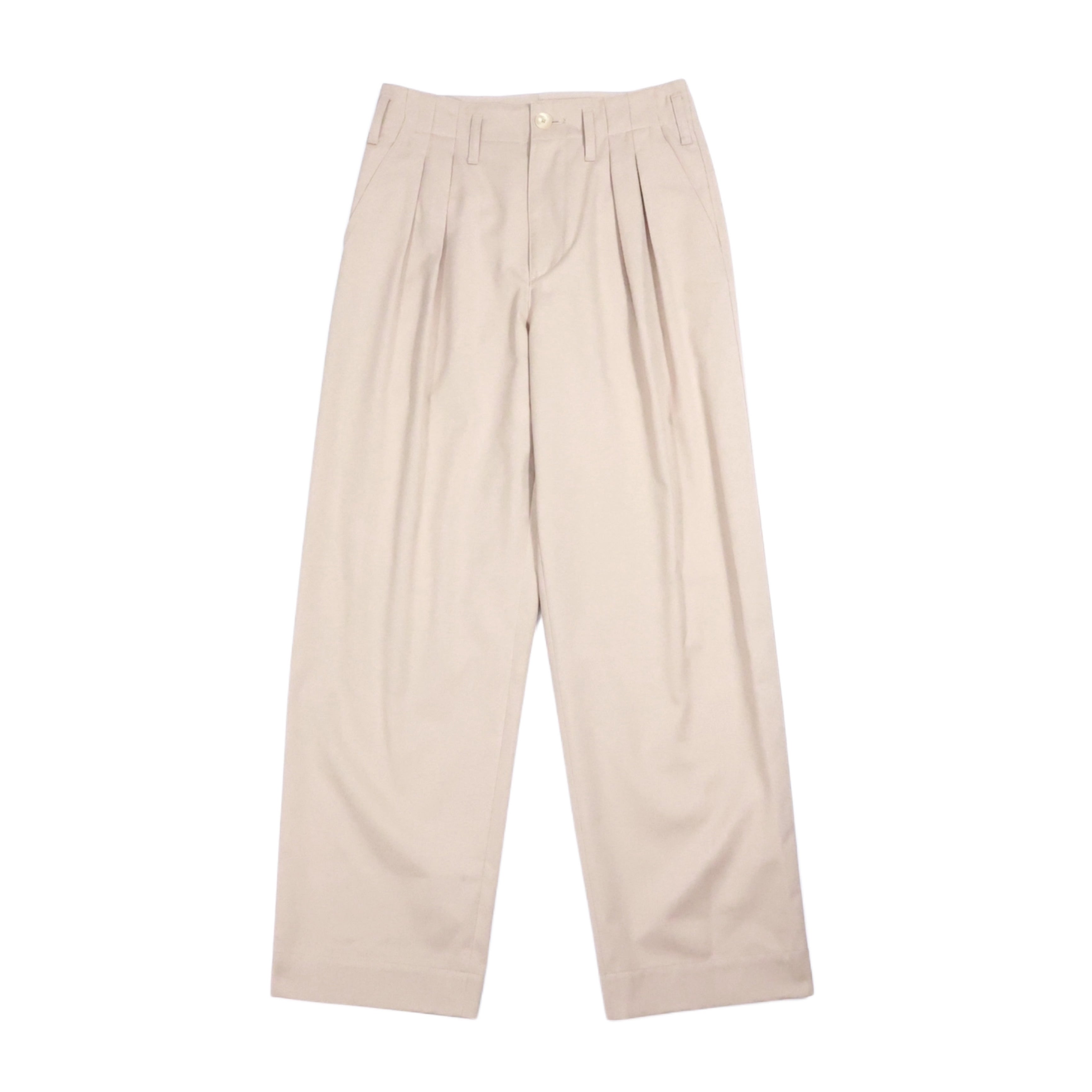 AURALEE 「SUPER FINE WOOL COTTON TWILL SLACKS / LIGHT BEIGE」 – SISTER
